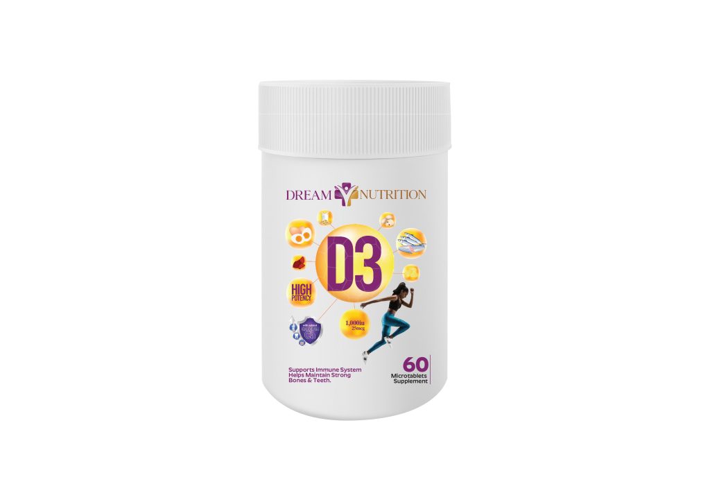 Dream Nutrition High Potency Vitamin D3 1000IU 60 micro tabs ...